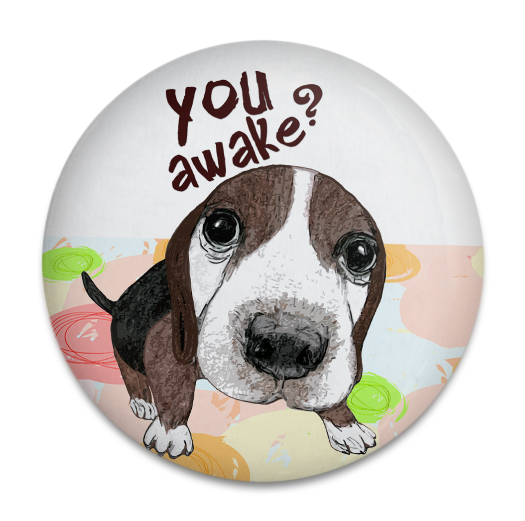 Awake Beagle Dog Magnet – Pithitude